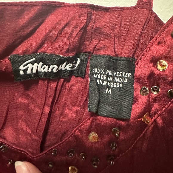J. Mendel | Tops | Vintage Red Beaded Top | Poshmark
